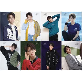 何洛洛海报 2021创造营全新明信片贴墙高清写真挂画一套8张 A款 海报43X29cm 一套8张