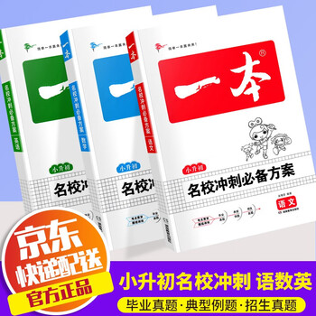 2022新版小升初语文数学英语一本名校冲刺方案小学升初中6年级语数英总复习考试资料练习册