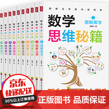 数学思维秘籍全套10册刘薰宇著 儿童数学思维训练书籍三四五六年级思维训练题 儿童青少年逻辑思维训练