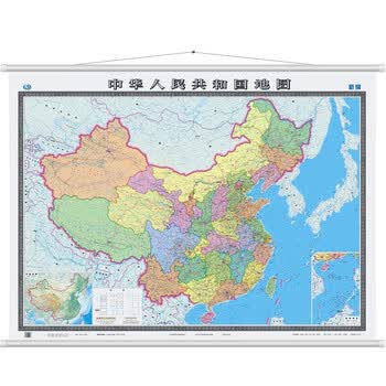 2022年中国世界地图精装升级版挂图 1.5米*1.1米 中国地图