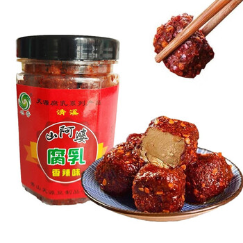 山阿婆重庆四川湖南云南麻辣豆腐乳霉豆腐下饭菜手工豆腐乳 瓶装210g*1【图片 价格 品牌 报价】-京东