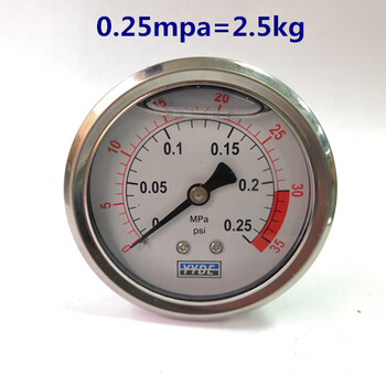 耐震轴向耐振压力表气压表空压8公斤水压力表水压检测0-0.6mpa 0-0.25mpa【图片 价格 品牌 报价】-京东
