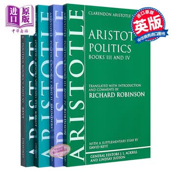 亚里士多德政治学8卷套 英文原版 Aristotle