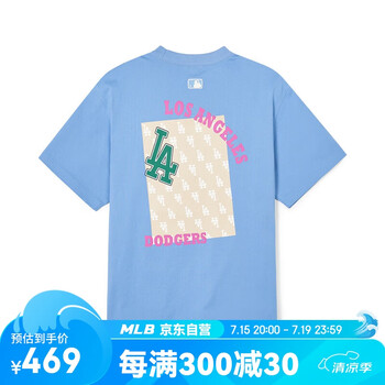 【MLB3ATSM0443】MLBt恤男女情侣短袖老花logo运动休闲短t夏季T恤3ATSM0443-07BLM-S【行情 报价 价格 评测】-京东