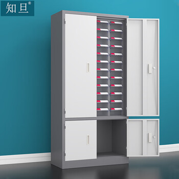 【知旦零件柜】知旦零件柜ZD8034样品收纳柜48抽有门透明抽屉带下档【行情 报价 价格 评测】-京东