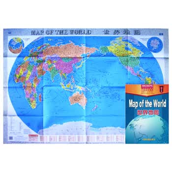世界地图中英文版2021年 各国地理位置 一全张大比例尺地图世界政区图
