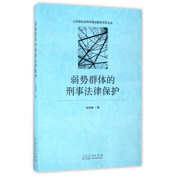 弱势群体的刑事法律保护 张桂梅 山东人民出版社