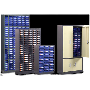 零件柜抽屉式物料塑料工具盒螺丝柜刀具柜样品柜分类柜元件收纳盒 100抽(透明/小号；蓝色)带门 加【图片 价格 品牌 报价】-京东