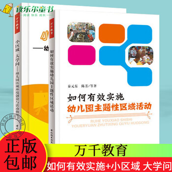 正版  小区域 大学问幼儿园区域环境创设与活动指导 +如何有效实施幼儿园主题性区域活动 幼儿园管理幼儿教育