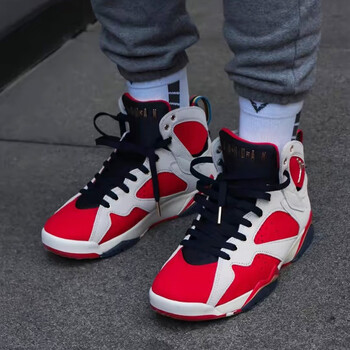 耐克（NIKE）耐克（NIKE）Air Jordan 7 AJ7乔7男子篮球鞋342964 浅棕红DM1195-474 44【图片 价格 品牌 ...