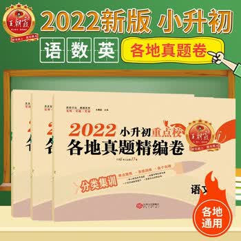 2022春新版小升初王朝霞小学升初中重点名校各地真题精编试卷六年级语文数套装英语专项分类训练小学六年级 各地真题-语文+数学+英语