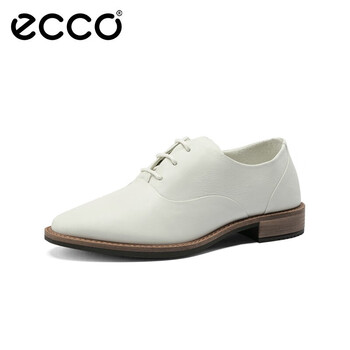 【爱步女士正装鞋】ECCO爱步女鞋休闲鞋女 英伦风系带小皮鞋女正装鞋女 洒脱266403 白色38【行情 报价 价格 评测】-京东