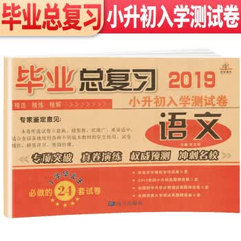 小升初试卷语文 小升初毕业总复习全套全真模拟测试卷真题卷必刷题人教版小学毕业总复习书小升初测试卷复习卷毕业总复习