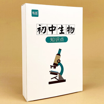 初中生地理基础知识点大全图文详解资料卡片随身携带手卡 初中生物知识卡56张