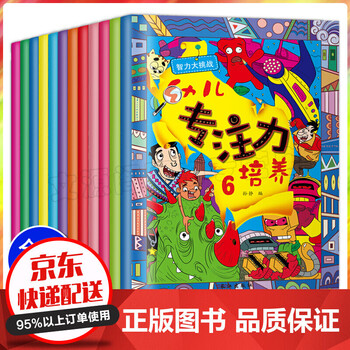儿童专注力训练游戏书 3-6-9岁全12册 儿童逻辑思维注意力游戏图书连线 迷宫书