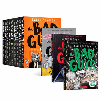 我是大坏蛋12册套装 The Bad Guys 1-12 儿童漫画 章节书小说故事 Scholastic美国学乐出版畅销童书 Aaron Blabey