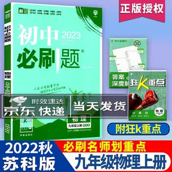 2022秋理想树初中必刷题九年级物理上册苏科版