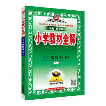 小学教材全解 六年级数学下 人教版 适用于2022春 同步教材、扫码课堂
