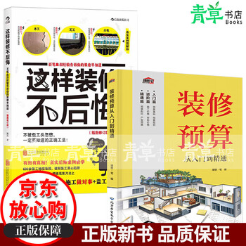 2册 这样装修不后悔+装修预算从入门到精通 全屋定制家居手册家装施工材料大全书关于家庭住宅房屋施工效果的宝典软装色彩图册C