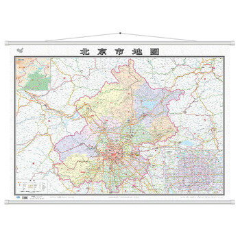 2022年 办公室地图挂图 精装版 1.1米*0.8米 北京市地图