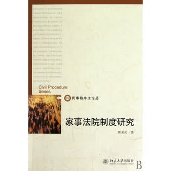 家事法院制度研究/民事程序法论丛