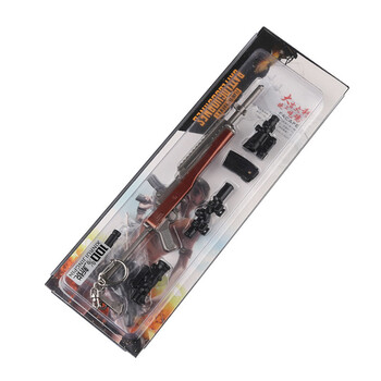 绝地大逃游戏周边98K鲨鱼版 KAR98K六倍镜 AWM八倍镜四倍镜摆件 Mni14-配件版 -绝地求生