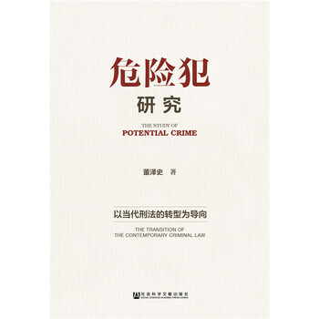 危险犯研究 董泽史 社会科学文献出版社