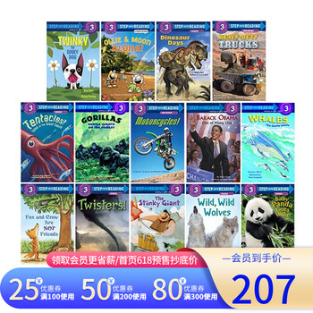 英文原版 Step into Reading 3 第3三阶段 14册 强化补充套装美国兰登经典分级读物 儿童启蒙绘本读物 幼儿兰登书屋绘本系列