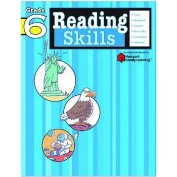 英文原版 Flash Kids 阅读技能：6年级 Reading Skills:Grade 6 