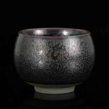 李甲栈冰玉瓷瓷盖碗茶具描金 白瓷心经杯送朋友长辈礼品生日送女友实用礼物圣诞节礼物商务定制 天目能量盏佛心杯