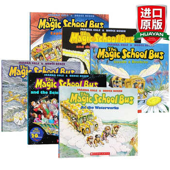 英文原版 神奇校车系列6册 The Magic School Bus 神奇的校巴 彩绘版