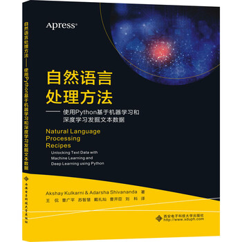 自然语言处理方法——使用Python基于机器学习和深度学习发掘文本数据 图书
