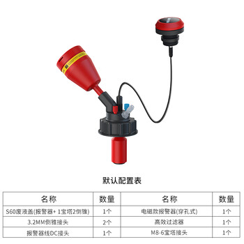 4simple流动相H液相色GL45/S60溶剂瓶废液桶盖液体 S60废液盖（穿孔报警器款）【图片 价格 品牌 报价】-京东