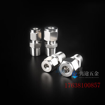 304/316不锈钢卡套接头ZG仪表气源铜管RC双卡套直通终端NPT外螺纹 ZG1/4-Φ12mm【图片 价格 品牌 报价】-京东