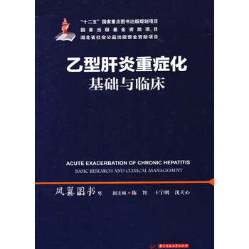 乙型肝炎重症化基础与临床 宁琴主编 华中科技大学出版社