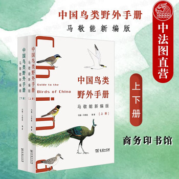 正版 中国鸟类野外手册 马敬能新编版 上下册 商务印书馆 观鸟人工具书 鸟类绘图分布物种特征习性 博物学自然科普动物学鸟类读物