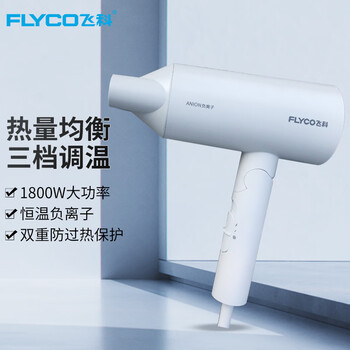 【飞科FH6276】飞科（FLYCO）电吹风机家用负离子恒温护发可折叠大功率学生宿舍高速吹风筒 FH6276 白色【行情 报价 价格 评测】-京东