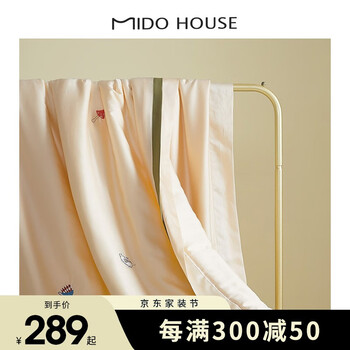 MIDO HOUSE【断码-80】铭都天丝夏凉被被子单人双人被芯夏天冰丝空调被夏季 林间下午茶【爽滑天丝】 150X200cm【 单人使用 ...