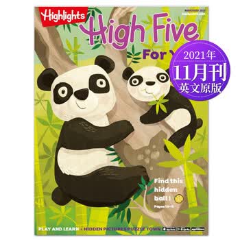 【点读版/送音频】Highlights High Five 美国版英语英文少儿育儿读物期刊杂志 2021年11月刊