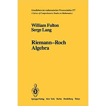 黎曼-罗赫代数Riemann-Roch Algebra