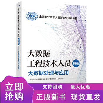 n大数据工程技术人员（初级）  大数据处理与应用 全国专业技术人员新职业培训教程