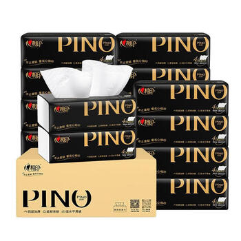 【心相印PDT1005】心相印 软包抽纸品诺系列90抽擦手纸巾工业面巾纸商业卫生纸四层塑装纸16包装 PDT1005（箱装）【行情 报价 价格 评测】-京东