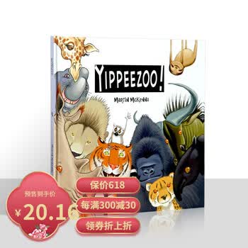 盖世童书 开心动物园!Yippeezoo! 原版进口绘本儿童启蒙故事书 原版绘本