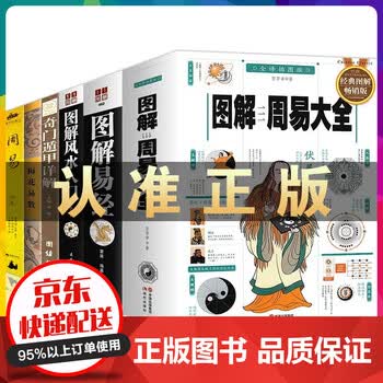 图解周易大全+图解易经+图解风水入门+奇门遁甲+梅花易数+易经全6册图文详解大全风水学入门书籍