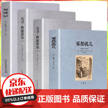 狄更斯小说全集 4册 全译本无删节 双城记本 雾都孤儿 大卫科波菲尔（上下）