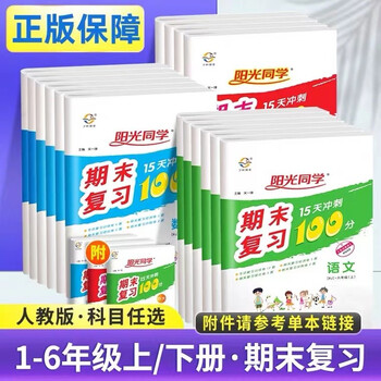 阳光同学期末复习15天冲刺二年级下册 数学人教版