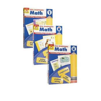 英文原版 Skill Sharpeners Math 3册 美国加州教辅技能卷笔刀系列 小学生数学技巧练习册 Evan Moor 小学生英文练习