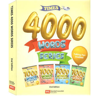 少儿英语图解词典4册小达人点读  times 4000 words series全套小学英语核心词汇 4000常见词日常口语情景对话中英双语发音