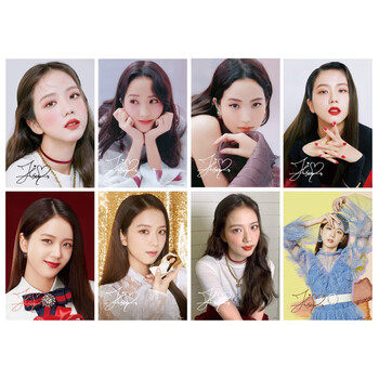 金智秀海报 全新写真JISOO周边墙贴墙纸壁纸高清挂画一套8张 2963款 其他产品
