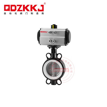 强盾阀业D671X/F-16气动蝶阀不锈钢橡胶四氟铸铁对夹式304蝶阀调节阀门304 DN32【图片 价格 品牌 报价】-京东